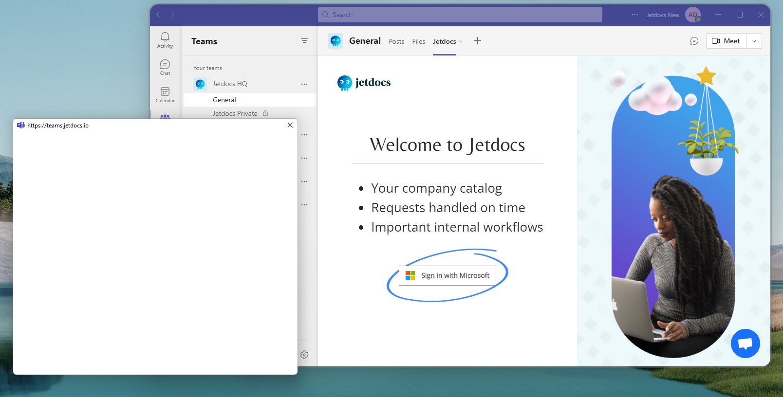 Oauth login in MS Teams 3rd party app is showing white login screen for ...