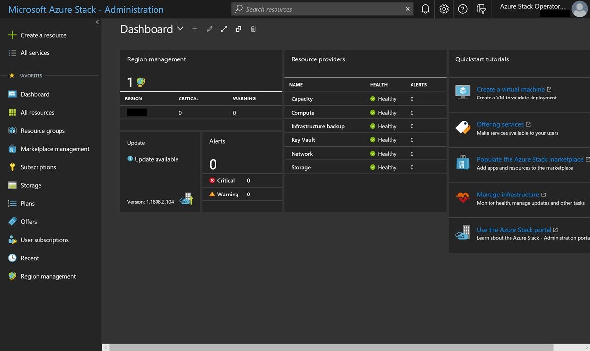 Understanding The Azure Stack Operator Toolset