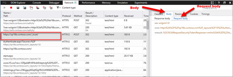 Gathering a SAML token using Edge or IE Developer tools | Microsoft ...