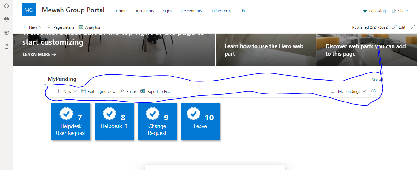 Remove Control Bar in SharePoint Tile List webpart and do not show any ...