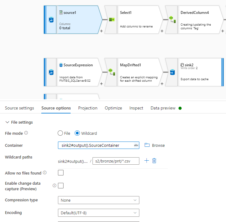 Is it allowed to uge the cache sink as source in a Data source? | Microsoft Community Hub