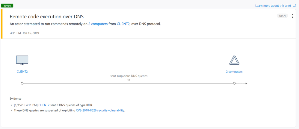 New preview detection: Remote code execution over DNS | Microsoft Community Hub