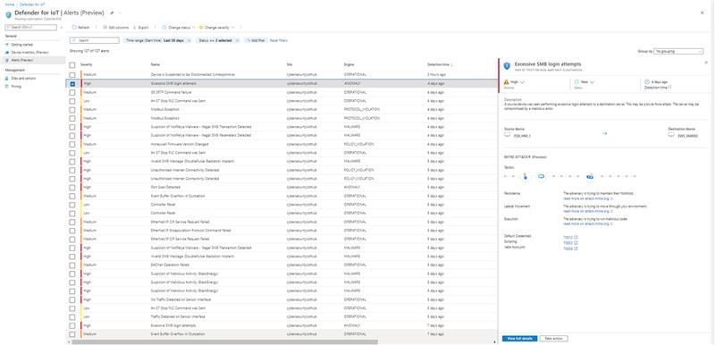Public Preview of the Defender for IoT Alerts page is now available via ...