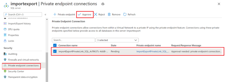 Import Export using Private Link now in Preview | Microsoft Community Hub
