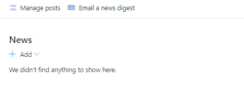 Sharepoint News 'See all' link gives 'We didn't find anything to show ...