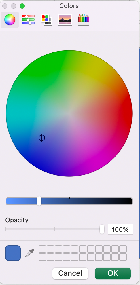 Is customizing colors with hex codes not an option for Mac users ...