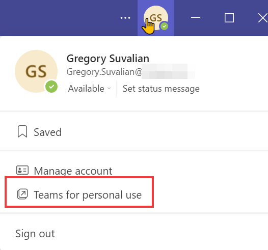 Are there 2 different versions of Teams? One for personal use and one ...
