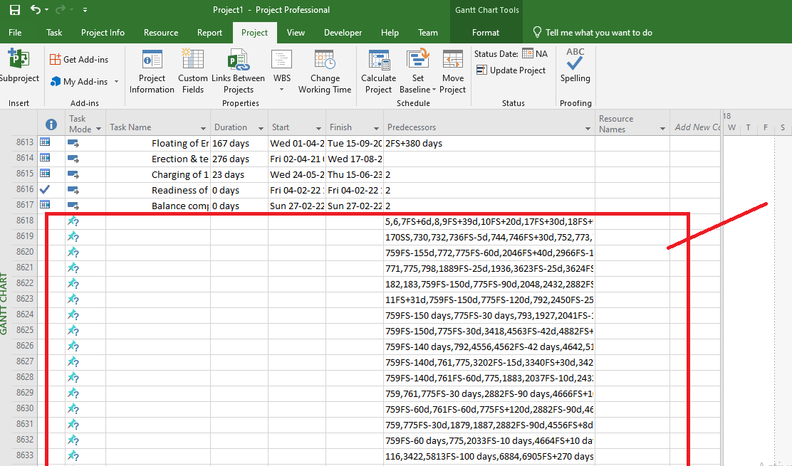 MS Project: Import task from excel(.xlsx) to MS project it shows errors ...