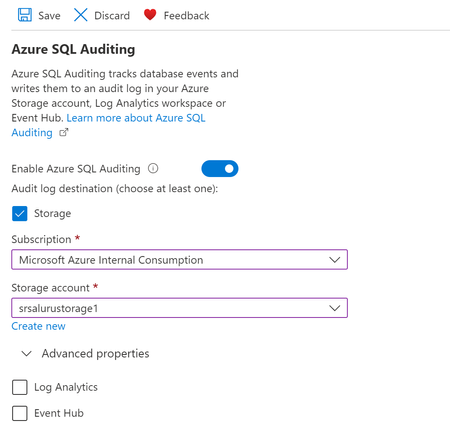 Configure Auditing for Azure SQL Database series - part1 | Microsoft ...