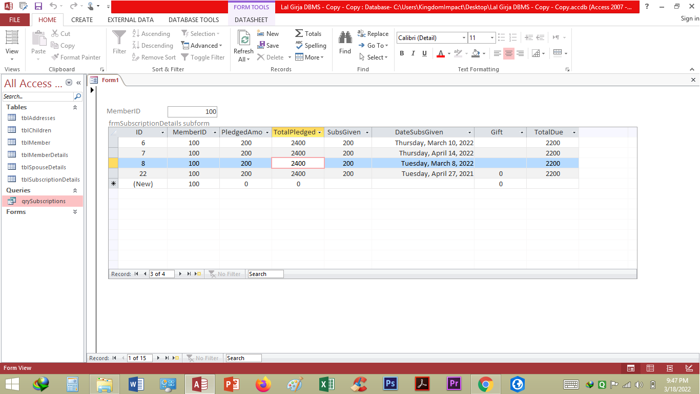 Calculations On An Access 2013 Form Microsoft Community Hub