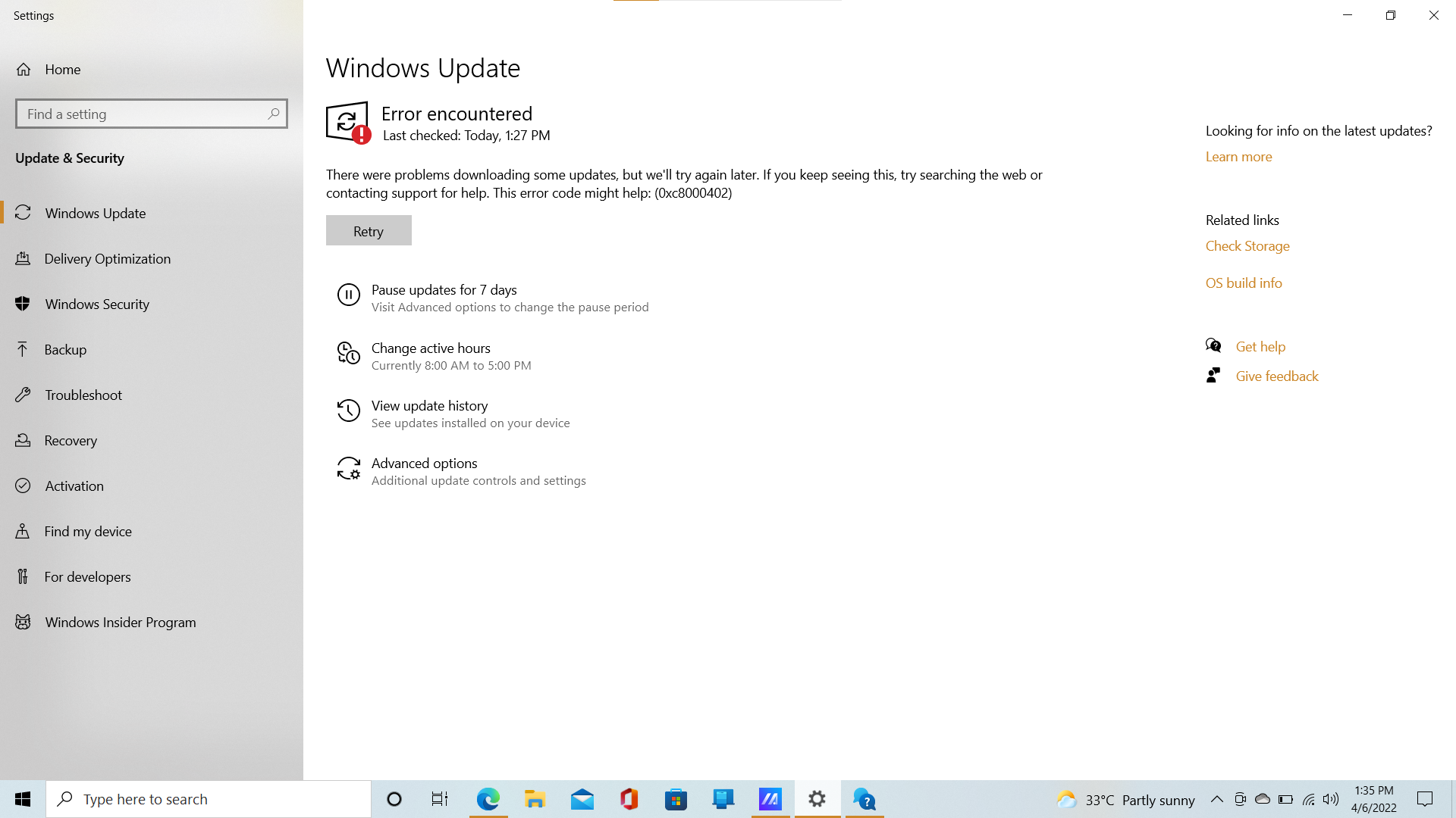 windows 11 insider error | Microsoft Community Hub