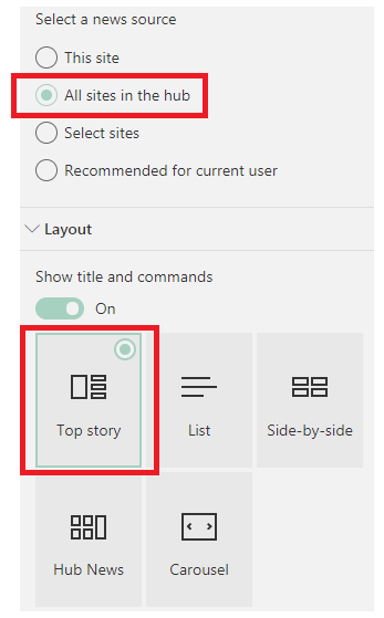 "See All" is not displaying in News Web Part for Hub Site - SharePoint Online | Microsoft ...