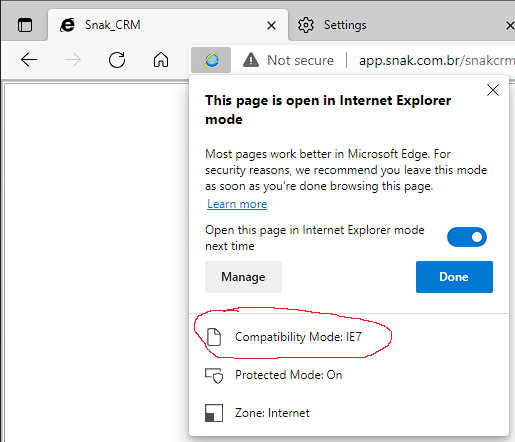 How to change IE compatibility mode from IE7 to IE11 in Microsoft Edge? | Microsoft Community Hub