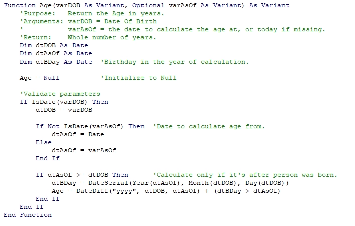 Calculating Age In Access | Microsoft Community Hub