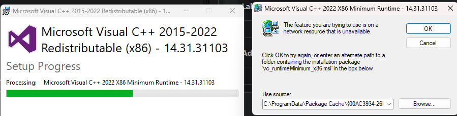 Visual C++ Errors | Microsoft Community Hub