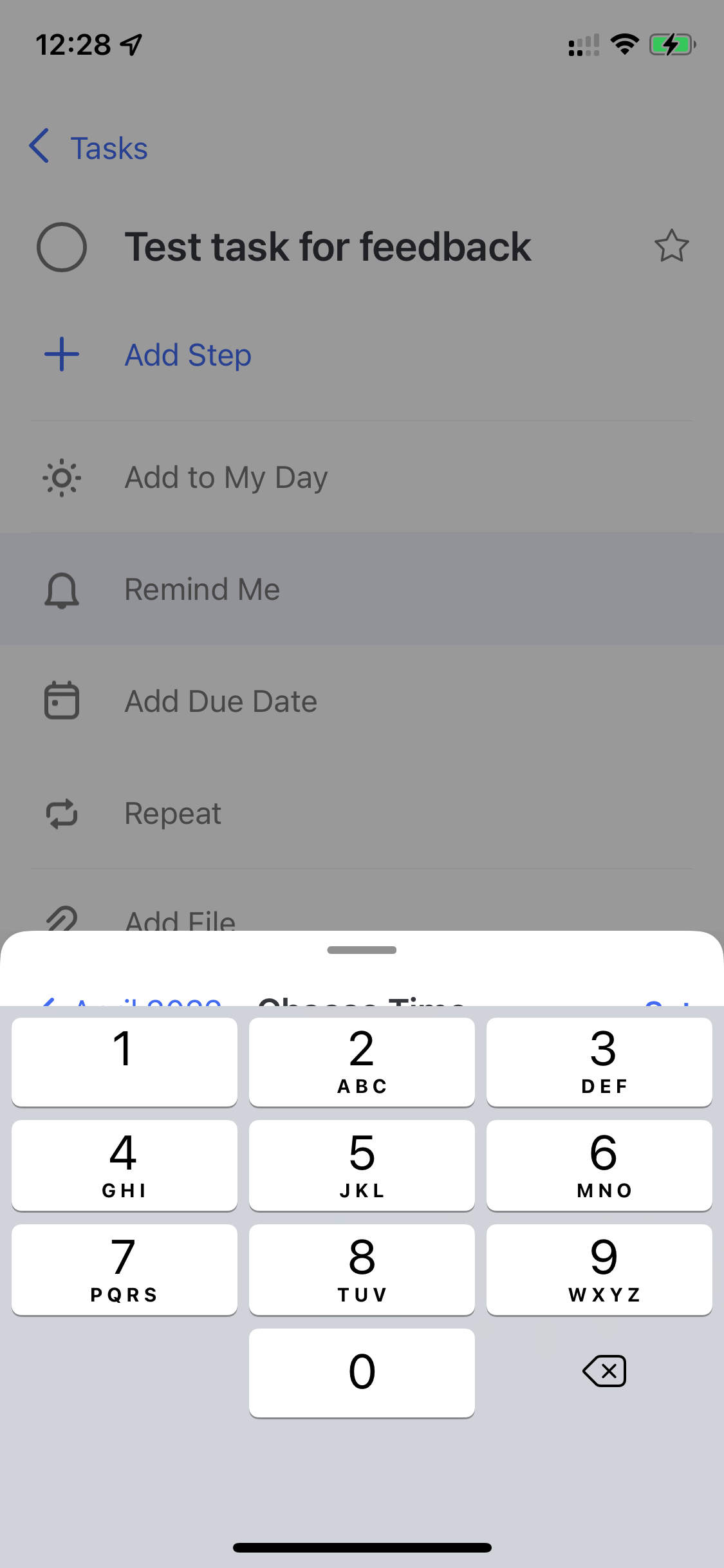 iOS keyboard blocks time screen | Microsoft Community Hub
