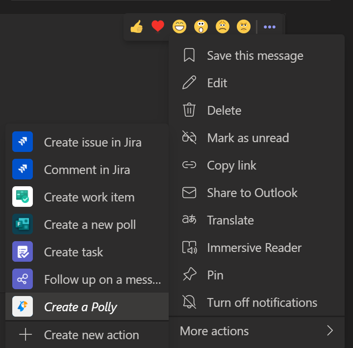 customize message ellipsis / more actions | Microsoft Community Hub