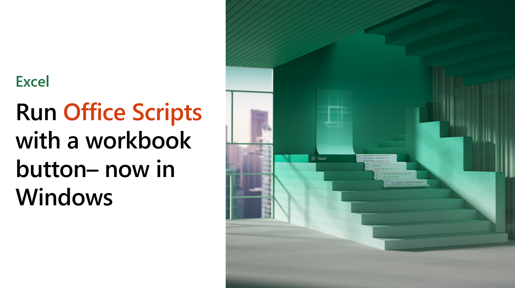 Run your Office Scripts from a workbook button—now on Windows ...
