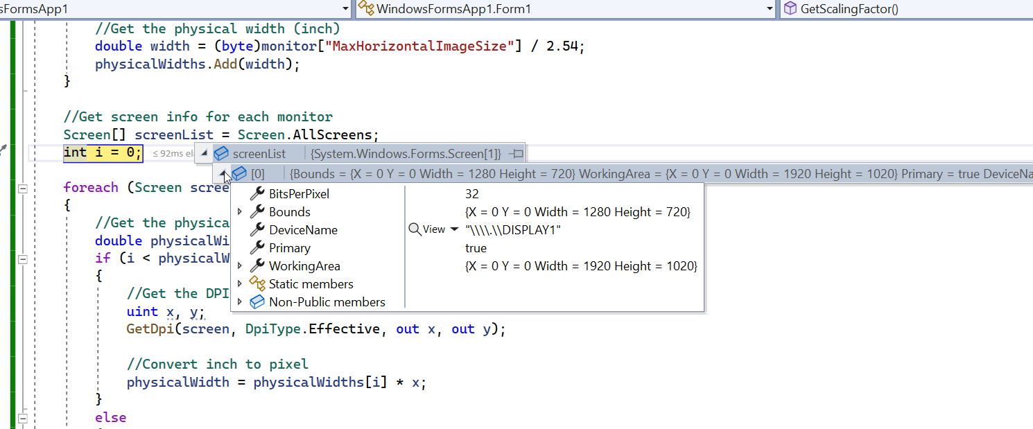 Issue to load screen resolution with scaling factor | Microsoft Community Hub