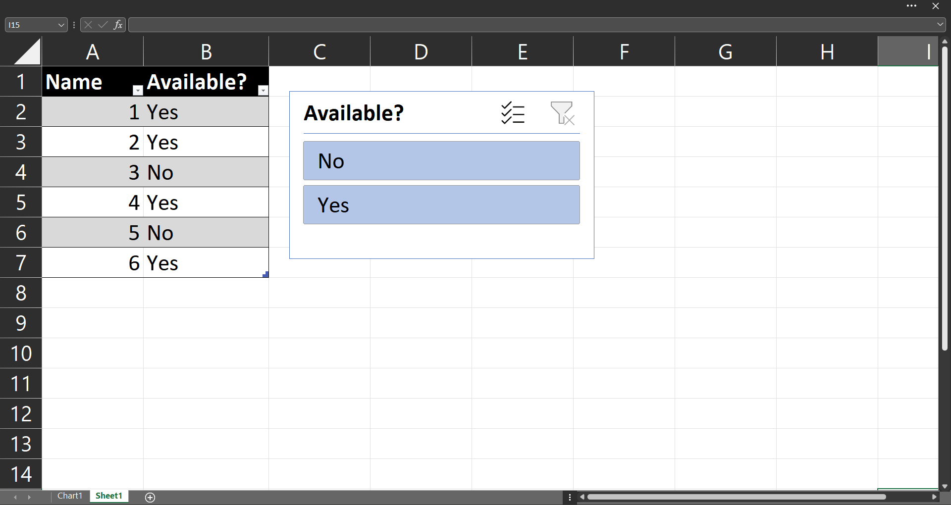 I want my slicer to show only one button | Microsoft Community Hub