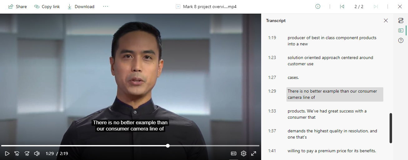 Rolled out to Worldwide - Generate or upload captions / transcripts to any video in M365 ...