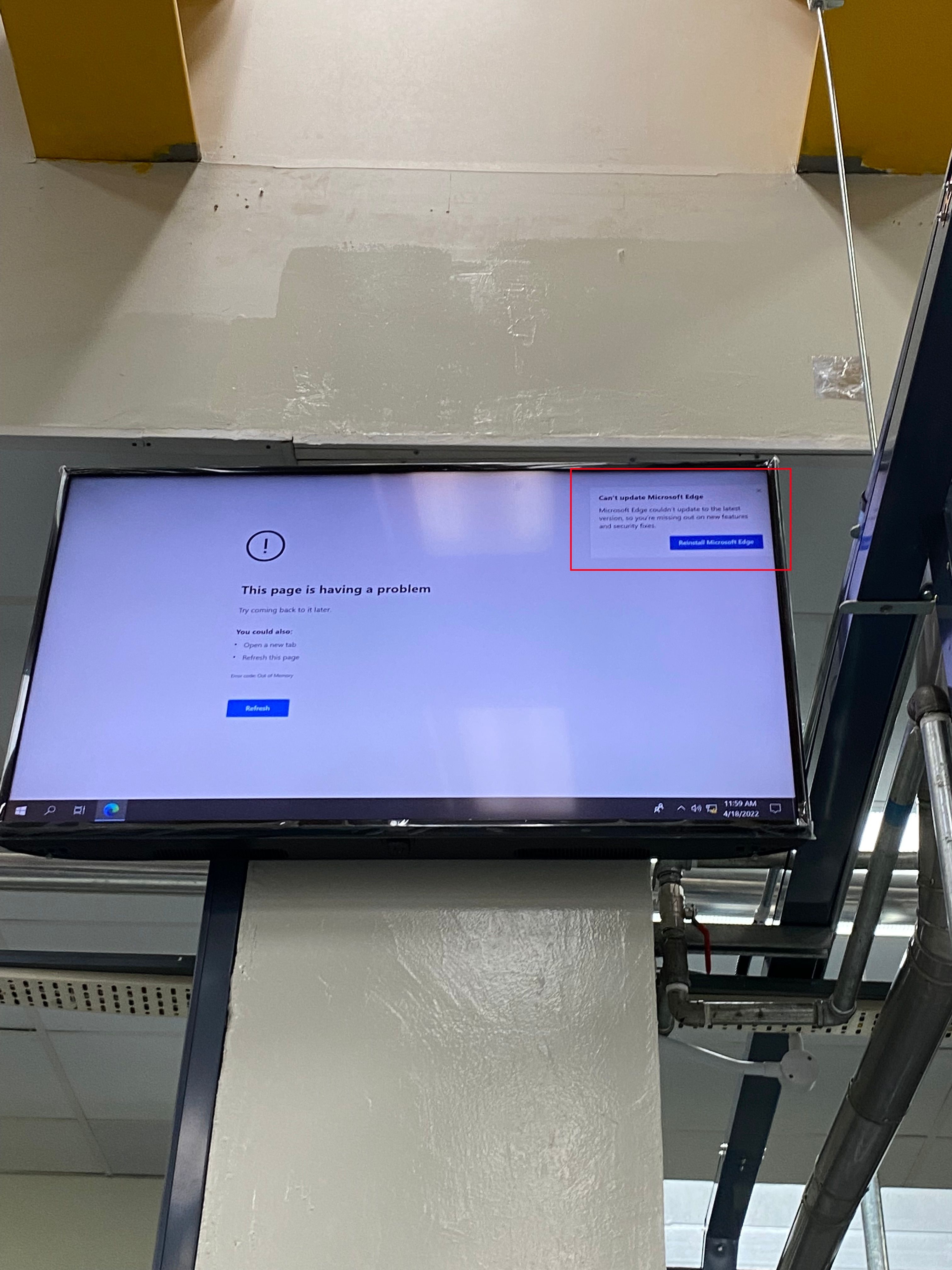 Want To Remove "Can't Update Microsoft Edge" Notification | Microsoft ...