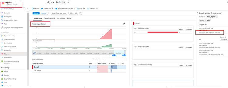 Diagnose App Service Web Apps' Performance Issues And Failing Issues Using Application Insights ...