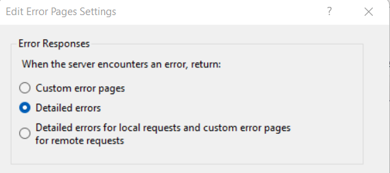 Send HTTP error details to Custom Error page | Microsoft Community Hub