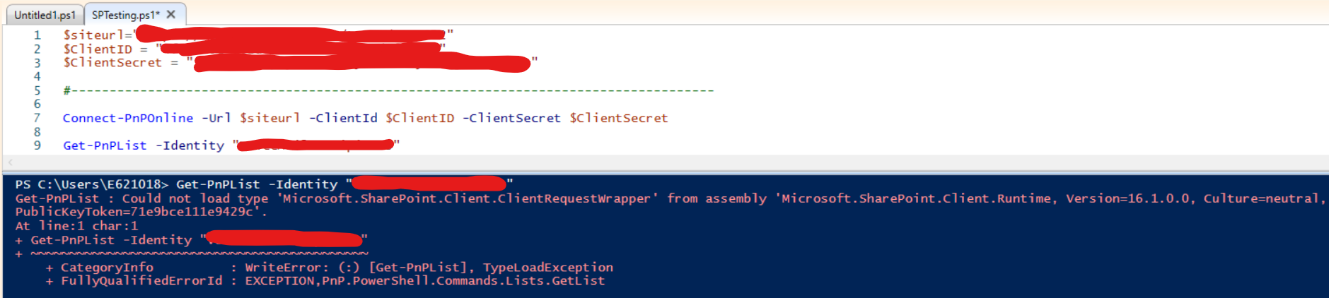 Pnp Powershell Error Could Not Load Type Microsoftsharepointclient