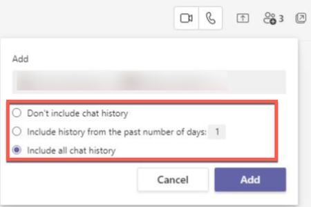 Adding Another User to a Call Chat History | Microsoft Community Hub