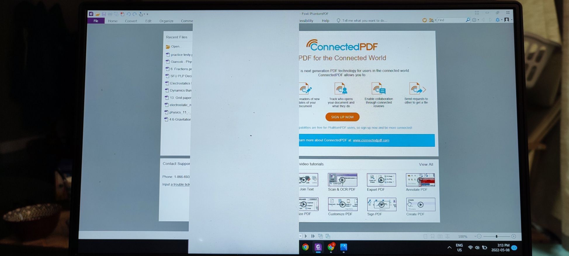 Opaque (not transparent) rectangular box on the screen obstructing ...