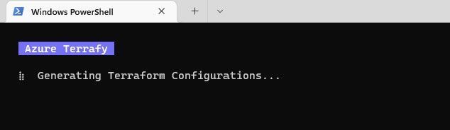 Azure Terrafy – Import your existing Azure infrastructure into Terraform