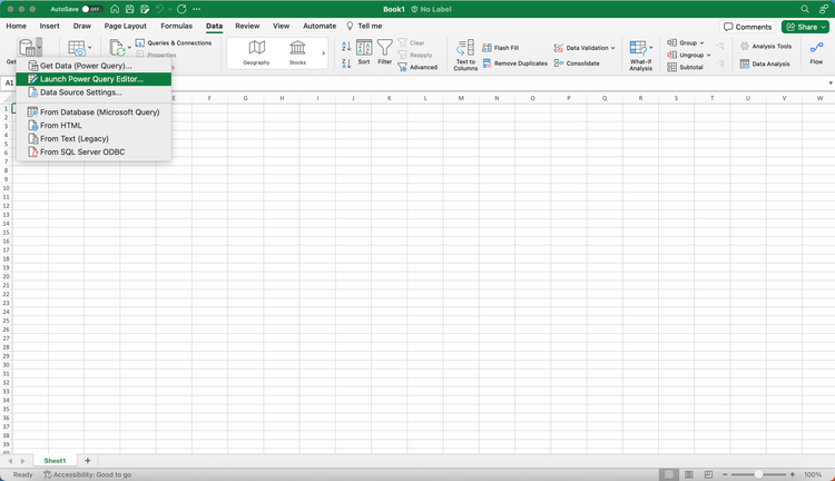 Shape data with Power Query Editor in Excel for Mac | Microsoft ...