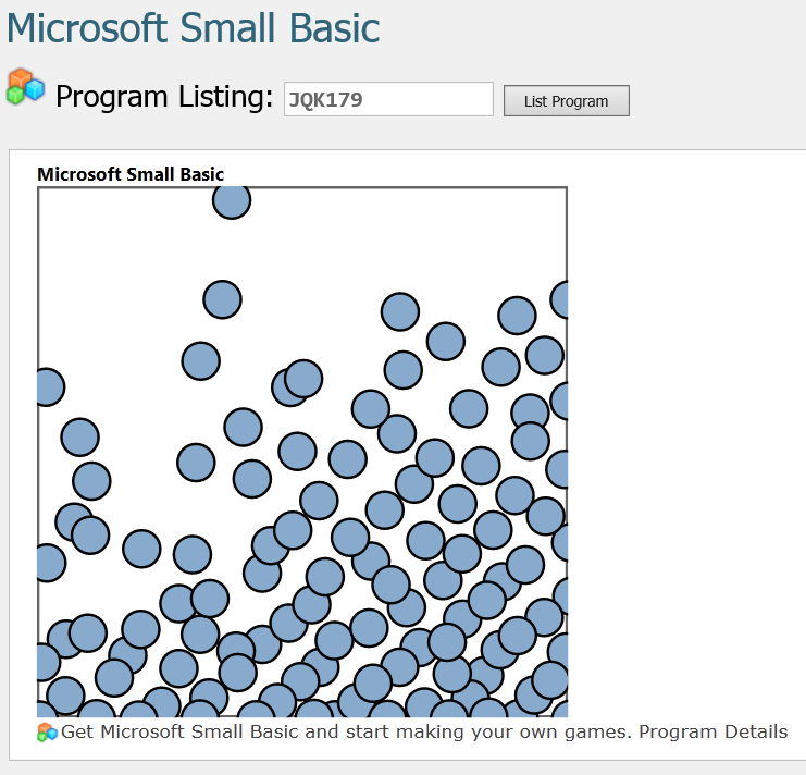 Small Basic Featured Program - Fluid Particle Simulation | Microsoft ...