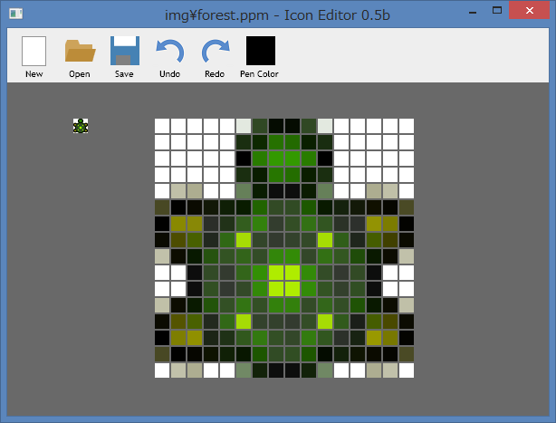 16 x 16 Plain Portable Pixmap Editor - Small Basic Featured Program ...