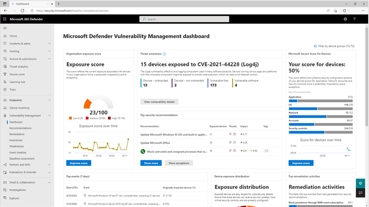 New Microsoft Defender Vulnerability Management Blog | Microsoft ...