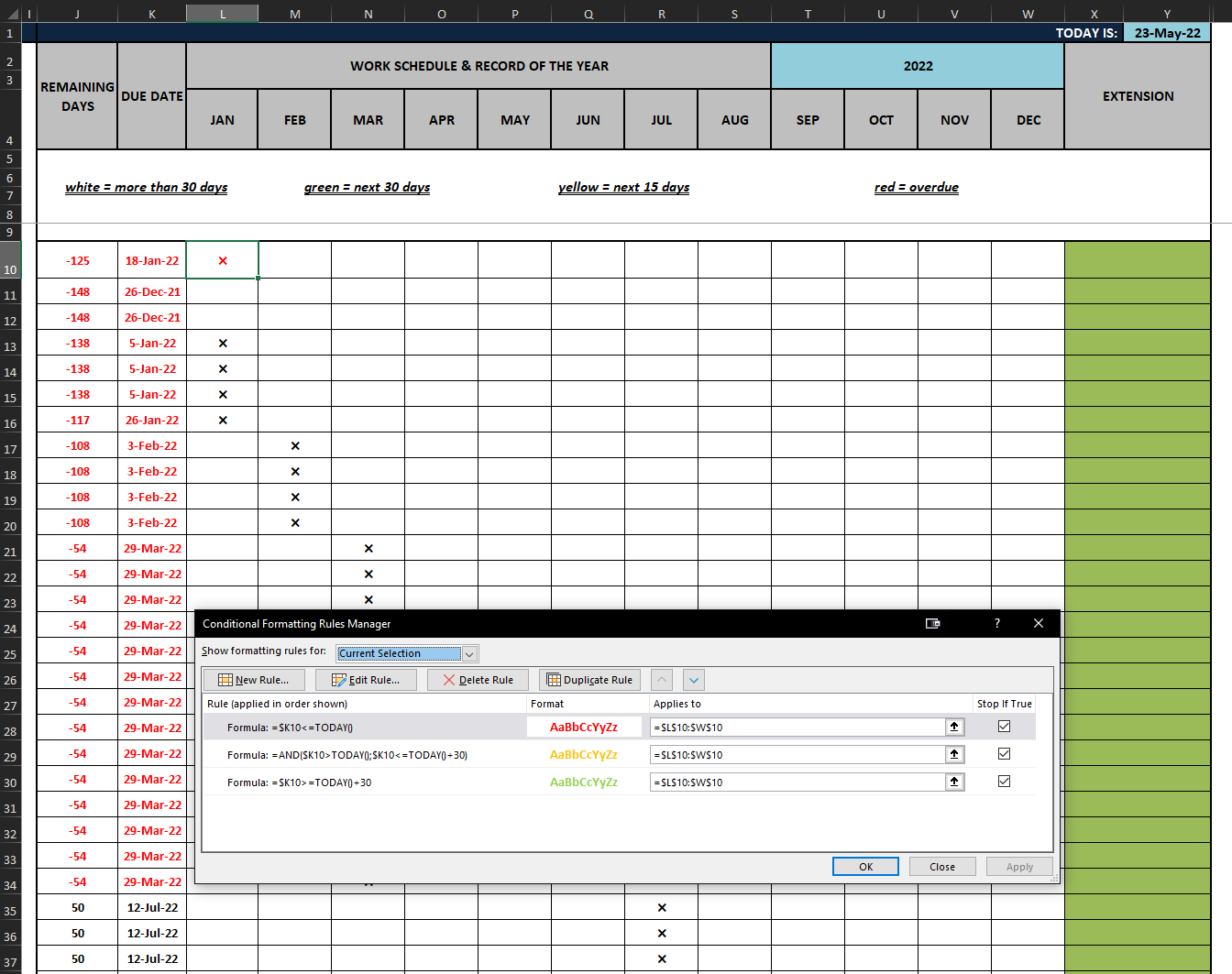 Conditional formatting - multiple rows and columns | Microsoft ...