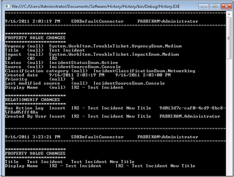 Accessing Object History Programmatically Using the SDK | Microsoft Community Hub