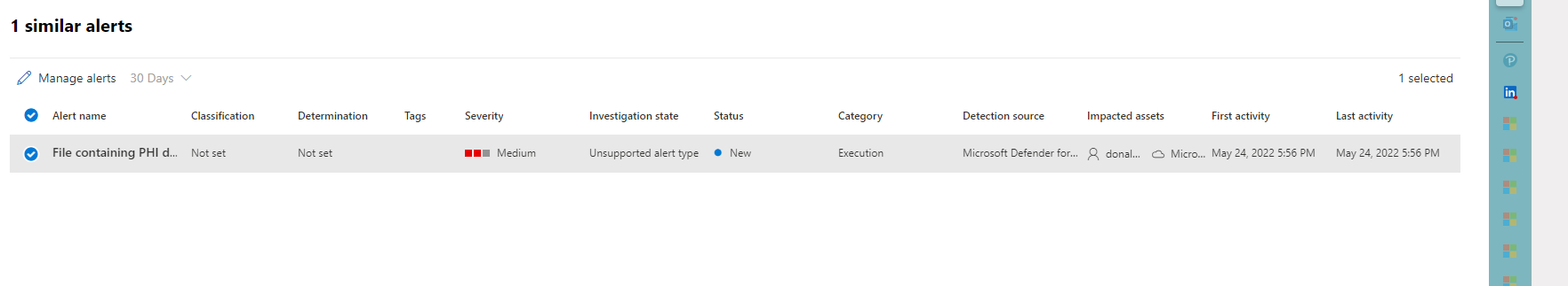 Investigation Status - Unsupported Alert Type from MDCA | Microsoft ...
