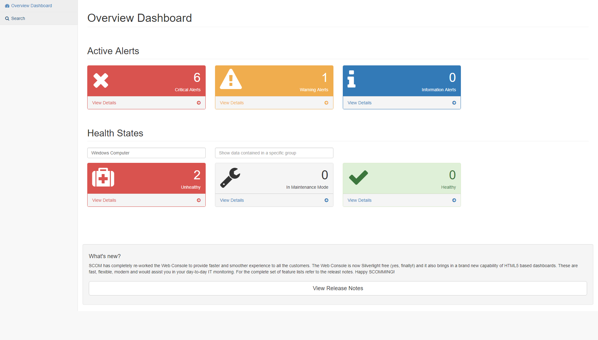 New SCOM Web Console – Blog series (Post 5/5): Sample Custom Dashboard ...