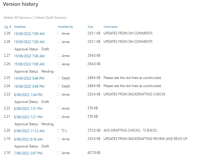 Multiple versions of the same file appear when document checked in ...