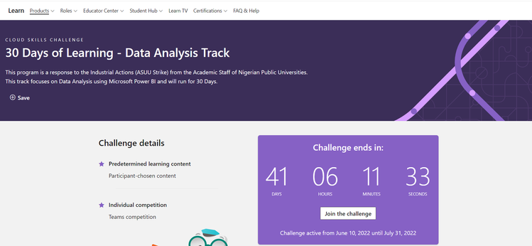 data analysis cloud skill challenge