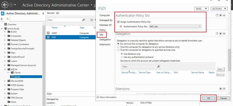A sample deployment of Authentication Policies and Authentication ...