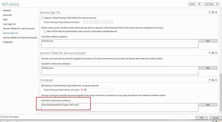 A sample deployment of Authentication Policies and Authentication ...