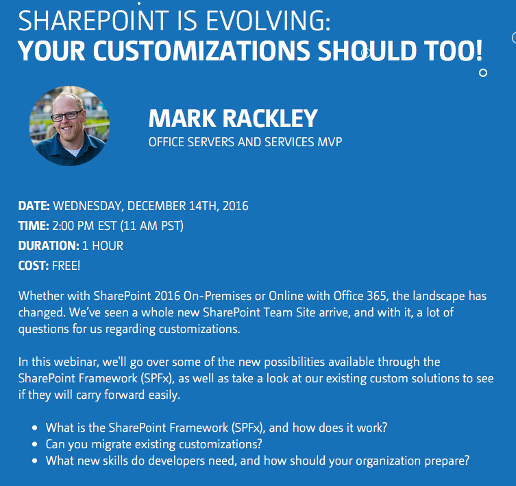 SharePoint is Evolving - So Should your Customizations | Microsoft ...