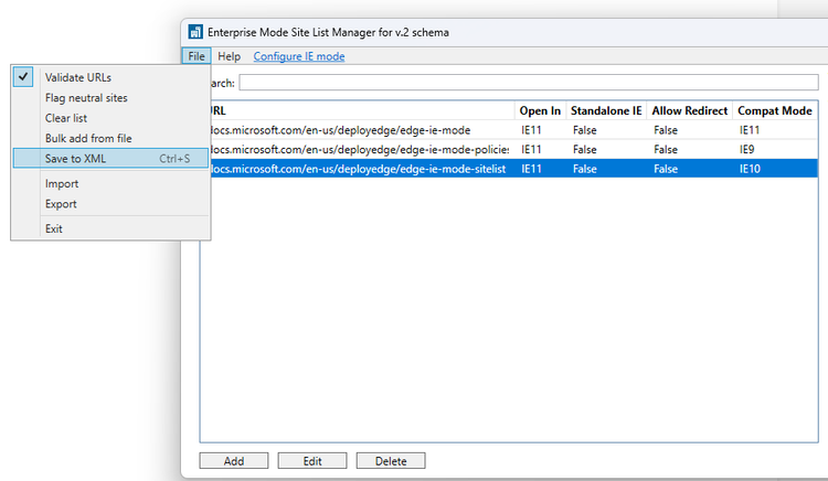How to configure Edge Enterprise Mode for Internet Explorer | Microsoft ...
