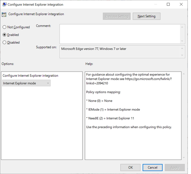 How to configure Edge Enterprise Mode for Internet Explorer | Microsoft ...