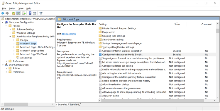 How to configure Edge Enterprise Mode for Internet Explorer | Microsoft ...