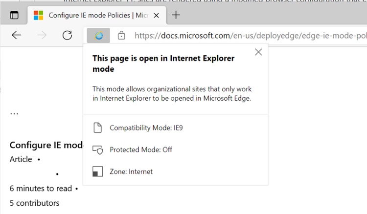How to configure Edge Enterprise Mode for Internet Explorer | Microsoft ...