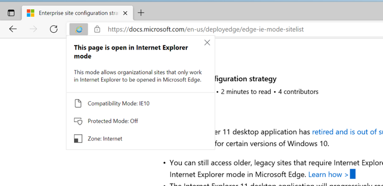 How to configure Edge Enterprise Mode for Internet Explorer | Microsoft ...